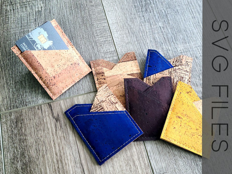 Slim Card Wallet Pattern and SVG Digital Download – Cork and Thread, LLC